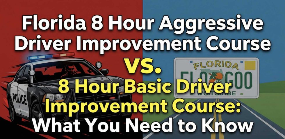 Florida 8 Hour Aggressive Driver Improvement Course vs. 8 Hour Basic ...